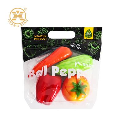 China Custom Logo Anti-Fog Fresh Produce Packaging Vacuum Packaging Bag with Breathable Air Holes for sale