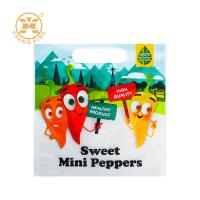 China Custom Logo Anti-Fog Vacuum Packaging Bag With Breathable Air Holes For Fresh Produce for sale