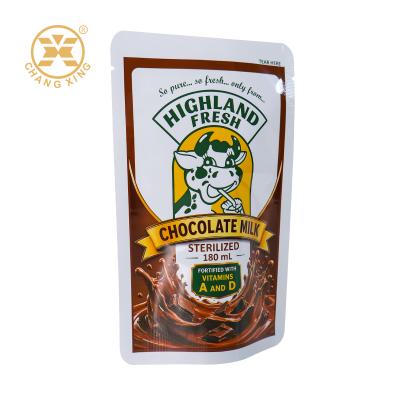 China Custom Heat Seal Food Grade Vacuum Packaging Bag with Flexo Printing for Milk and Garment Packaging for sale