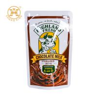 China Custom Heat Seal Food Grade Vacuum Packaging Bag with Flexo Printing for Milk and Garment Packaging for sale