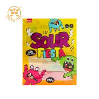 China Custom Printed Food Grade Stand Up Pouch with Zipper Top for Candy Packaging for sale