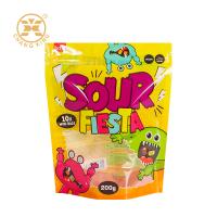 China Custom Printed Food Grade Stand Up Pouch with Zipper Top for Candy Packaging for sale