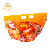 China Custom Printed Microwaveable Anti Fog Zipper Top Roast Chicken Packaging Bag for sale