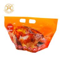 China Custom Printed Microwaveable Anti Fog Zipper Top Roast Chicken Packaging Bag for sale