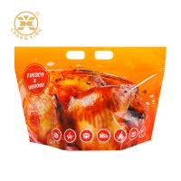 China Custom Printed Microwaveable Anti Fog Zipper Top Roast Chicken Packaging Bag for sale