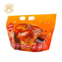 China Custom Printed Microwaveable Anti Fog Zipper Top Roast Chicken Packaging Bag for sale