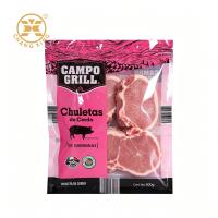 China Custom Fresh Meat Packaging Bag With Clear Window Food Packaging Vacuum Sealed Bag For Frozen Shrimp Fish Beef Pork Steak for sale