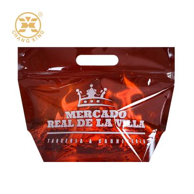 China Custom Microwaveable Anti Fog Zipper Top Roast Chicken Packaging Bag for Rotisserie Chicken for sale