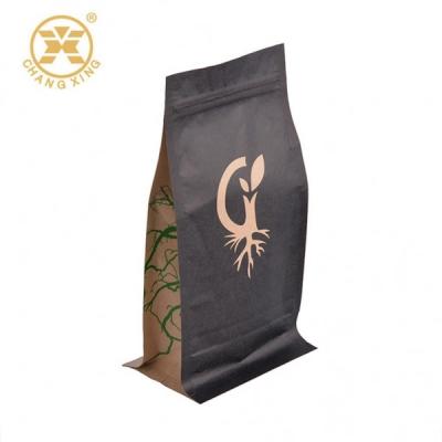 China Gravure Printed Flat Bottom Coffee Bags with Degassing Valve - 250g to 2kg Custom Sizes, 0-10 Color Printing for sale