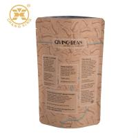 China OEM Custom Stand Up Coffee Bags with Degassing Valve - 250g to 2kg Sizes, Kraft Paper Packaging with Zip-Lock Seal for sale
