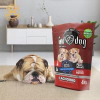 China Stand Up Resealable Pet Food Pouch 1kg 2kg 4kg with Plastic Zipper and ISO 9001 Certification for sale