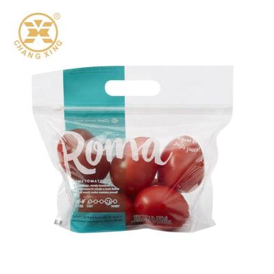 China VMPET Transparent Fresh Fruit Packaging Bags 500g-5kg Stand Up Pouches with Ventilation Windows for sale