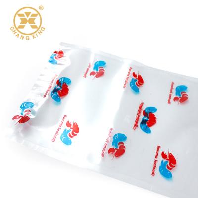 China 3 Side Sealed 250g ALOX Aluminum Foil Vacuum Packaging Pouch with Tear Notch for Frozen Food for sale