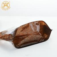 China 0.5kg Wooden Pattern Clear Window Zipper Roast Chicken Packaging Bag - Food Grade BOPP Material, Microwave Safe for sale