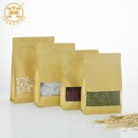 China 1kg BOPP Matt Finish Zip Lock Resealable Paper Bags With Window For Tea Powder Stand Up for sale