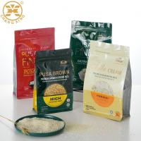 China 500g 1KG 2KG Heat Seal Food Rice Packaging Pouch With Handle - 20-200 Micron Thickness, Custom Sizes for sale