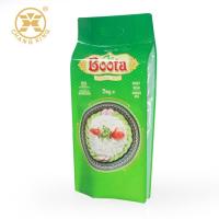 China 1KG 2KG Box Bottom Zipper Pouch Resealable Rice Packaging Bag 20-200 Microns Food Grade for sale