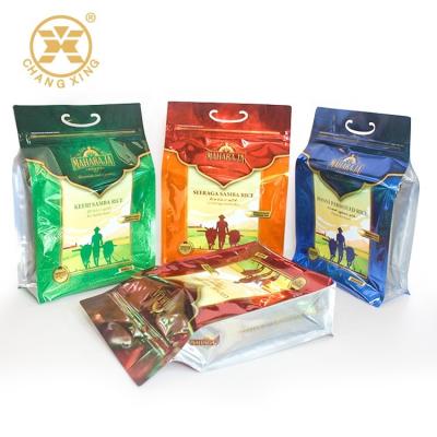 China Custom Plastic Laminated Rice Packaging Bags 1kg 2kg 5kg 10kg with Food Grade Materials 20-200 Microns for sale