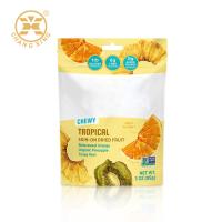 China MOPP Bottom Gusseted Snack Packaging Bags 20-200 Microns Thickness with Zipper for Dried Food for sale