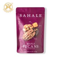 China 128g 4oz 6oz Plastic Pouches with Zipper - Food Grade Snack Packaging Bags 20-200 Microns Thickness for sale
