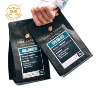 China CPP Resealable Coffee Packaging Bags With Valve - 20-200 Micron Thickness, 250g-5kg Capacity Flat Bottom Stand Up Pouch for sale