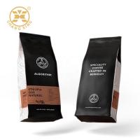 China CPP Resealable Coffee Packaging Bags With Valve - 20-200 Micron Thickness, 250g-5kg Capacity Flat Bottom Stand Up Pouch for sale