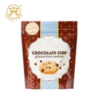China Custom Moisture Proof Snack Packaging Bags 20-200 Microns Thickness with Zipper Closure for Wafer Cookies and Food Products for sale