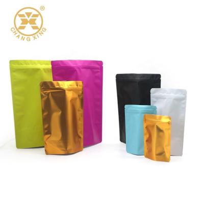 China Matte Resealable CPP Coffee Bean Bags with Degassing Valve - 20-200 Micron Thickness, 250g-5kg Sizes for sale
