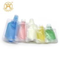 China 5ml 10ml 50ml Plastic Flip Top Cap Screw Bag with 8.6mm 10mm Spout for Liquid Soap and Cosmetic Packaging for sale