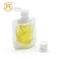 China 5ml 10ml 50ml Plastic Flip Top Cap Screw Bag with 8.6mm 10mm Spout for Liquid Soap and Cosmetic Packaging for sale