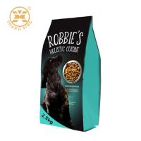 China Custom Aluminum Foil Resealable Pet Food Bags 5kg 10kg 15kg with Block Bottom Design for sale