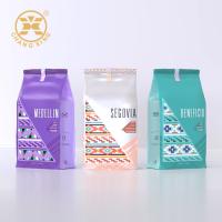 China Custom Aluminum Foil Resealable Pet Food Bags 5kg 10kg 15kg with Block Bottom Design for sale