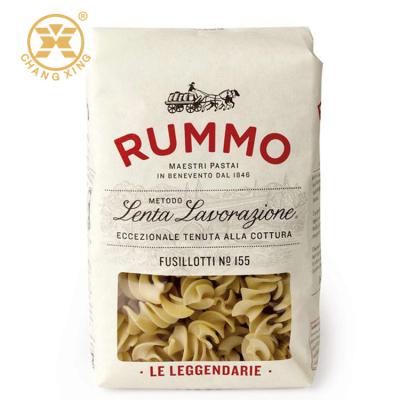 China 40gsm Food Grade Pasta Noodle Packaging Bags with Plastic Window - 20-200 Micron Thickness, Custom Sizes 250g to 5kg for sale