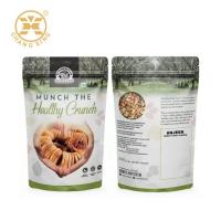 China LDPE BOPP Frosted Stand Up Pouch 20-200 Microns Food Grade Resealable Mylar Bags for Nuts Snacks for sale
