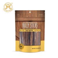 China 100g Beef Jerky Packaging Bag with Aluminum Foil Lining 20-200 Microns Thickness Resealable Zipper for sale