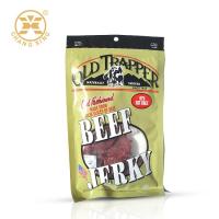 China 100g Beef Jerky Packaging Bag with Aluminum Foil Lining 20-200 Microns Thickness Resealable Zipper for sale