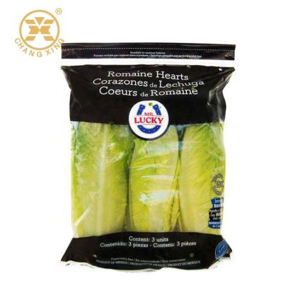 China 500g Perforated LDPE Vegetable Packing Bags with Zipper Seal and 80-200 Micron Thickness for Fresh Produce for sale
