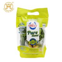 China 500g Perforated LDPE Vegetable Packing Bags with Zipper Seal and 80-200 Micron Thickness for Fresh Produce for sale