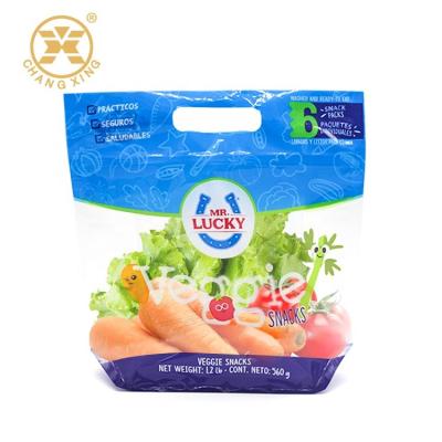 China Recycle Anti Fog Fresh Vegetables Packaging Plastic Bag Custom Printed Logo Vegetable Fruit Packaging Pouch Bag With Zipper for sale