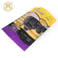 China Custom Resealable Zipper Bags for Frozen Fruit Packaging - 80-200 Micron Thickness, 250g to 5kg Sizes for sale