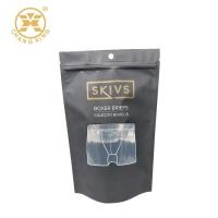 China 250g Custom Frosted Zip Lock Underwear Packaging Bags - 20-200 Micron Thickness with Food Grade Certification for sale