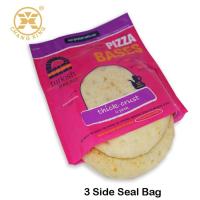 China 500g 1000g Three Side Seal Flat Bread Packaging Bag with Zipper - Eco Friendly Wheat Flour Tortilla Bags for sale