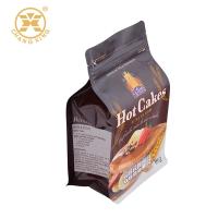 China 20 Microns PA/PE Square Bottom Plastic Bags with Zip Lock - Aluminum Foil Food Packaging Pouch for Snacks & Bakery for sale