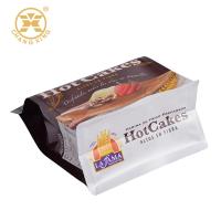 China 20 Microns PA/PE Square Bottom Plastic Bags with Zip Lock - Aluminum Foil Food Packaging Pouch for Snacks & Bakery for sale