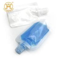 China 50ml Clear Resealable Plastic Spout Pouch with 8.6mm Opening for Jam Jelly Liquid Packaging for sale
