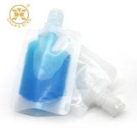 China 50ml Clear Resealable Plastic Spout Pouch with 8.6mm Opening for Jam Jelly Liquid Packaging for sale