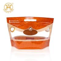 China Roast Chicken Packaging Bag with Zipper Window 20-200 Micron Thickness Heat Barrier Food Grade for sale