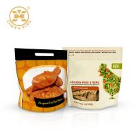 China Roast Chicken Packaging Bag with Zipper Window 20-200 Micron Thickness Heat Barrier Food Grade for sale