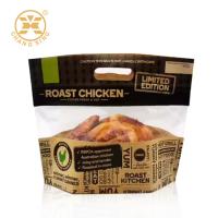 China BOPP Roasted Chicken Frozen Food Packaging Bags 0.75kg Stand Up Pouches with 80-200 Micron Thickness for sale