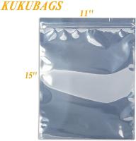 China Transparent Plastic Zip Lock Anti Static Shielding Bags 250g-2kg Sizes with FDA ISO9001 Certification for sale